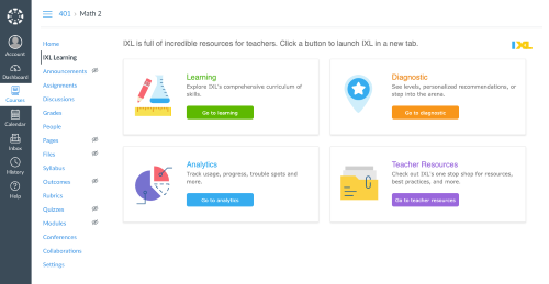 IXL - How do I use IXL’s integration with Canvas?