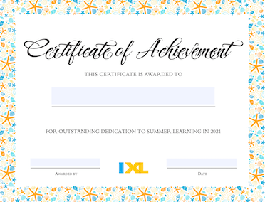IXL - Summer resources