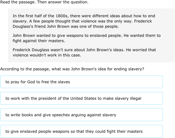 IXL | Frederick Douglass | 3rd grade social studies