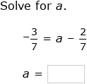 IXL | Solve one-step addition and subtraction equations with rational ...