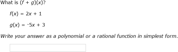 IXL - Add and subtract functions (Algebra 1 practice)