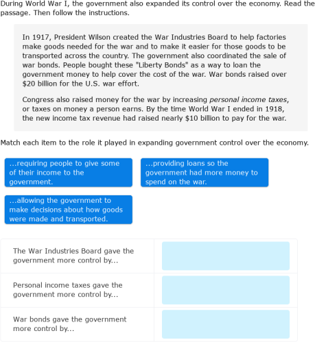 IXL | World War I: the Great War | 7th grade social studies