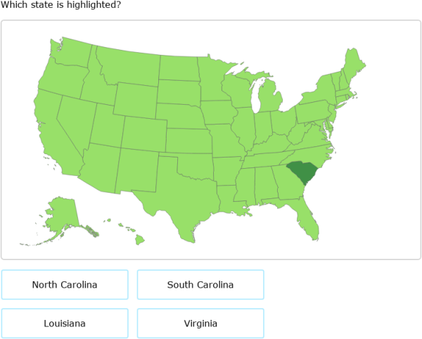 IXL | Identify states of the Southeast | 3rd grade social studies