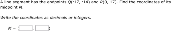IXL - Midpoint formula - find the midpoint (Algebra 1 practice)