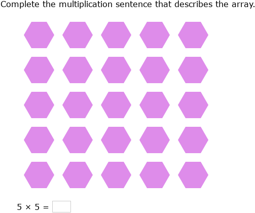 IXL | Write multiplication sentences for arrays: multiply by 1, 2, and ...