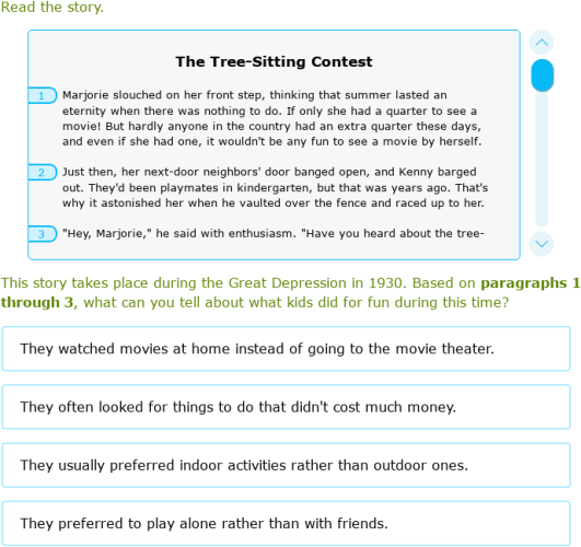IXL | Read historical fiction | 5th grade language arts