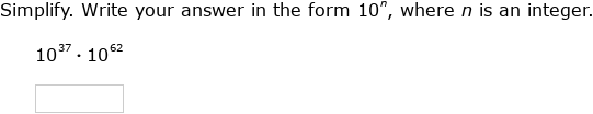 IXL | Exponent rules with powers of ten | 8th grade math