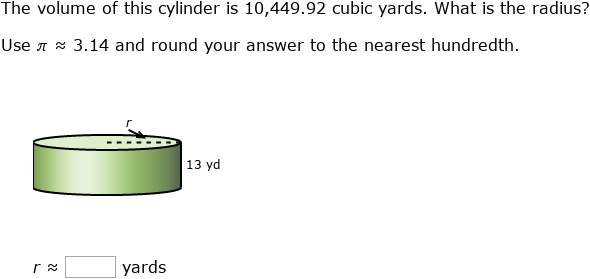IXL | Volume of cylinders | 7th grade math