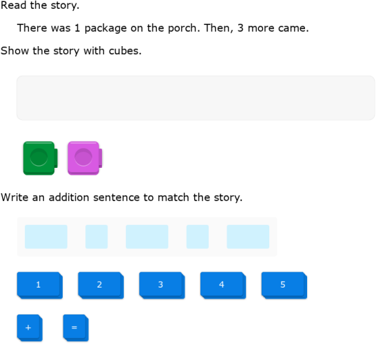 IXL | Model and write addition sentences for word problems - sums up to ...