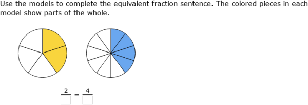 IXL | Find equivalent fractions using two models: denominators up to 12 ...