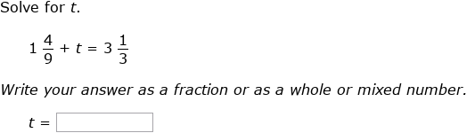 IXL | Complete addition and subtraction sentences with mixed numbers ...