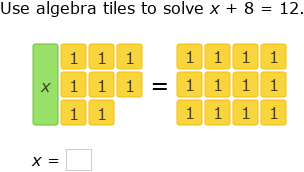 IXL - Model and solve one-step equations using algebra tiles (Algebra 1 ...