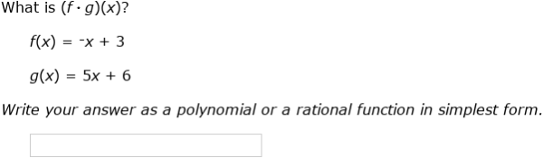 IXL - Multiply functions (Algebra 1 practice)