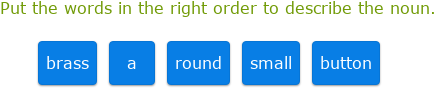 IXL | Order adjectives | 4th grade language arts
