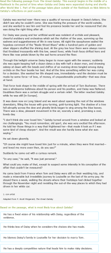 IXL | Analyze passages from The Great Gatsby: Part 2 | 11th grade ...