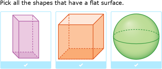 IXL | Describe solid shapes | 1st grade math