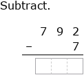 IXL | Subtract a one-digit number from a three-digit number | 2nd grade ...