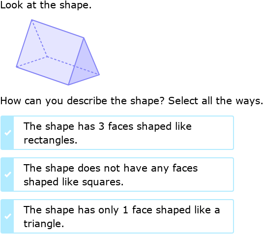 IXL | Attributes of three-dimensional shapes | 1st grade math