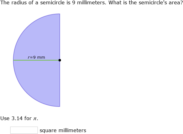 IXL | Semicircles: calculate area, perimeter, radius, and diameter ...
