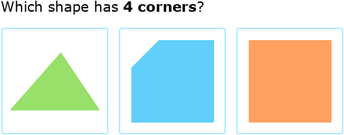 IXL | Count corners | Kindergarten math