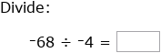 IXL | Divide integers | 6th grade math