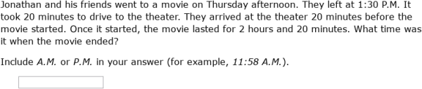 IXL | Time word problems: find the start, end, or elapsed time | 3rd ...