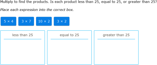 IXL | Multiplication facts for 2, 3, 4, 5, and 10: sorting | 3rd grade math