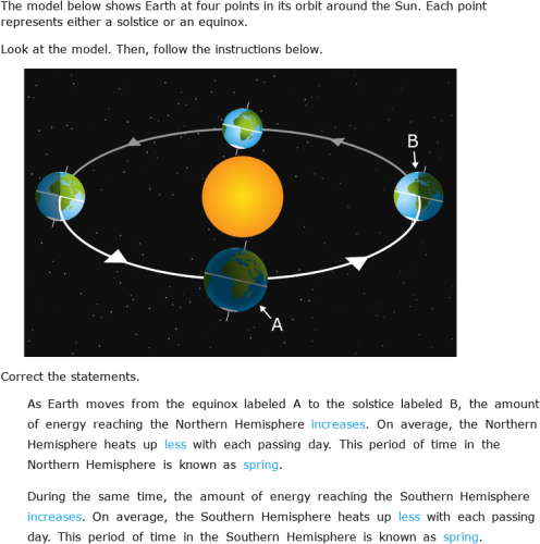 IXL | What causes the seasons on Earth? | 8th grade science