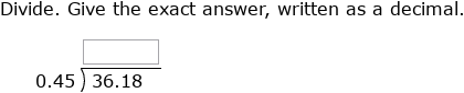 IXL | Division with decimal divisors | 6th grade math