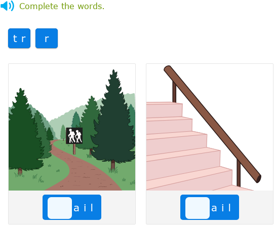 IXL | Complete the vowel team words | 2nd grade language arts