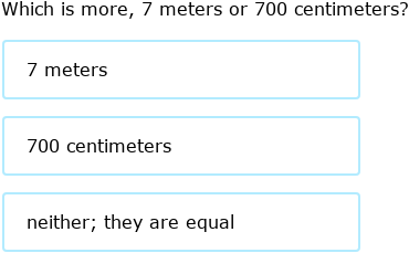 IXL | Compare metric units of length: centimeters and meters | 3rd ...
