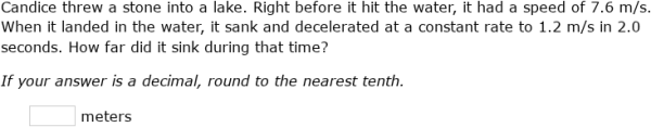 IXL - Solve problems using kinematic equations (Physics practice)