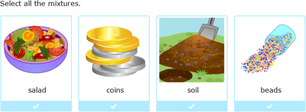 IXL | Identify mixtures | 3rd grade science