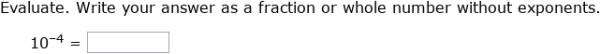 IXL | Evaluate powers with negative or zero exponents | 8th grade math