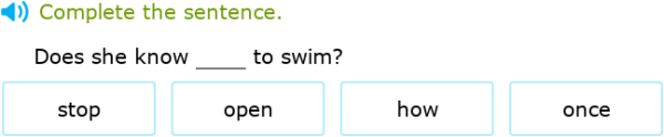 IXL | Complete the sentence with the correct sight word: review sets 1 ...