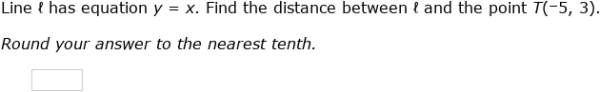 IXL - Find the distance between a point and a line (Geometry practice)