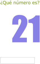 IXL | Numbers 21‑31 | Spanish