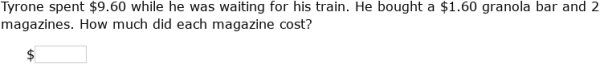 IXL | Multi-step word problems with money | 4th grade math