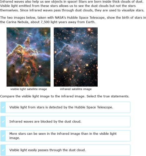 IXL | Applications of infrared waves | 8th grade science