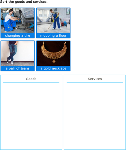 Goods And Services Sort