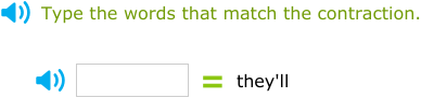 IXL | Form pronoun-verb contractions | 2nd grade language arts