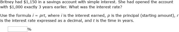 IXL - Simple interest: word problems (Algebra 2 practice)
