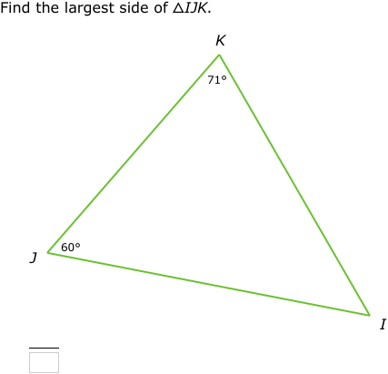 IXL - Angle-side relationships in triangles (Geometry practice)