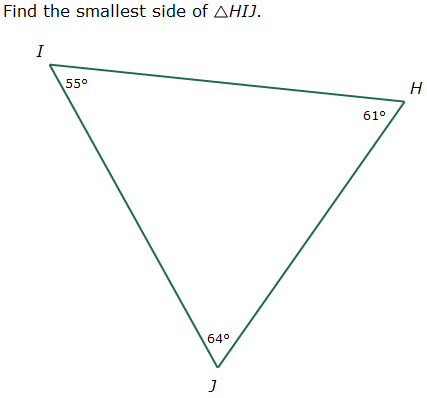 IXL - Angle-side relationships in triangles (Geometry practice)