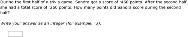 IXL | Add and subtract integers: word problems | 7th grade math