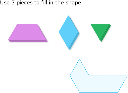 IXL | Compose two-dimensional shapes | 1st grade math