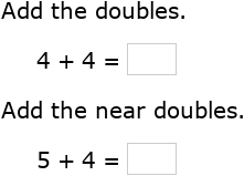 IXL | Add using doubles plus one - sums up to 10 | 1st grade math