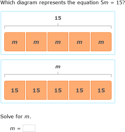 IXL | Model and solve equations using diagrams | 6th grade math