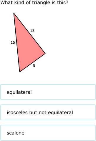 Scalene Isosceles Equilateral Triangles