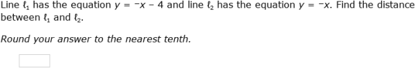 IXL - Find the distance between two parallel lines (Geometry practice)